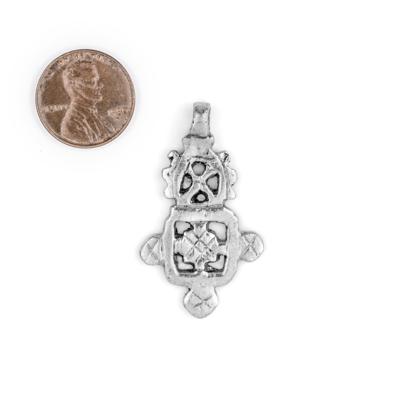 Ethiopian Coptic Cross Small - African Pendant - Silver Cross Pendant ...