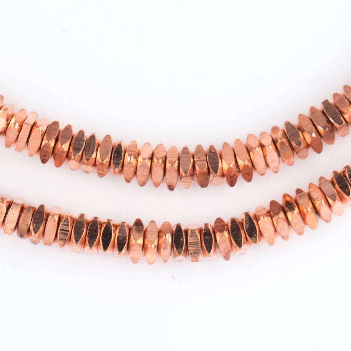 300 Faceted Copper Square Beads Square Shaped Beads Ethnic - Etsy