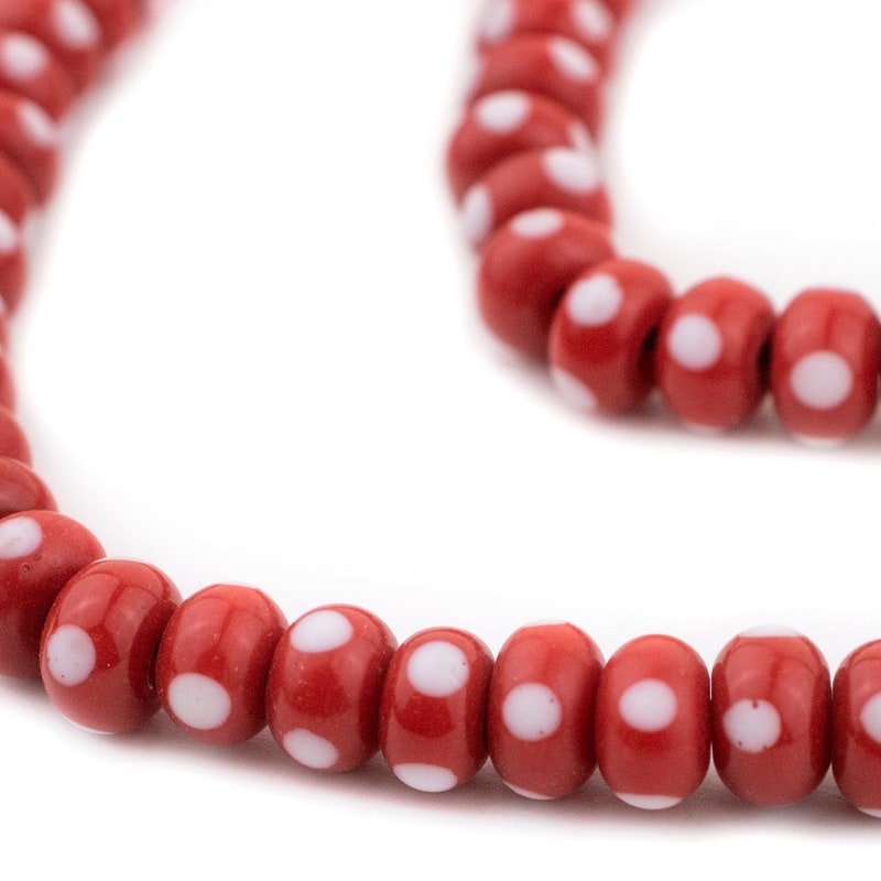 Antique Red Skunk Beads - Etsy