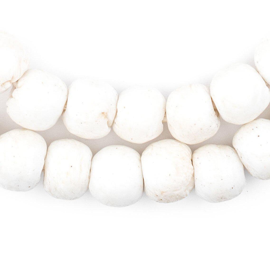50 White Round Sandcast Beads 14mm: African Sandcast White - Etsy