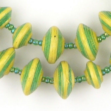 Rasta Paper Bead Necklace From Uganda Made From Recycled Newspaper ...