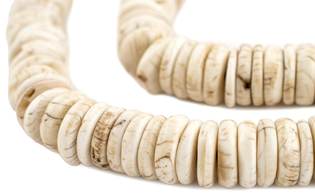 Naga Conch Shell Disk Beads, Vintage Style 14mm, 24 Inch Strand ...