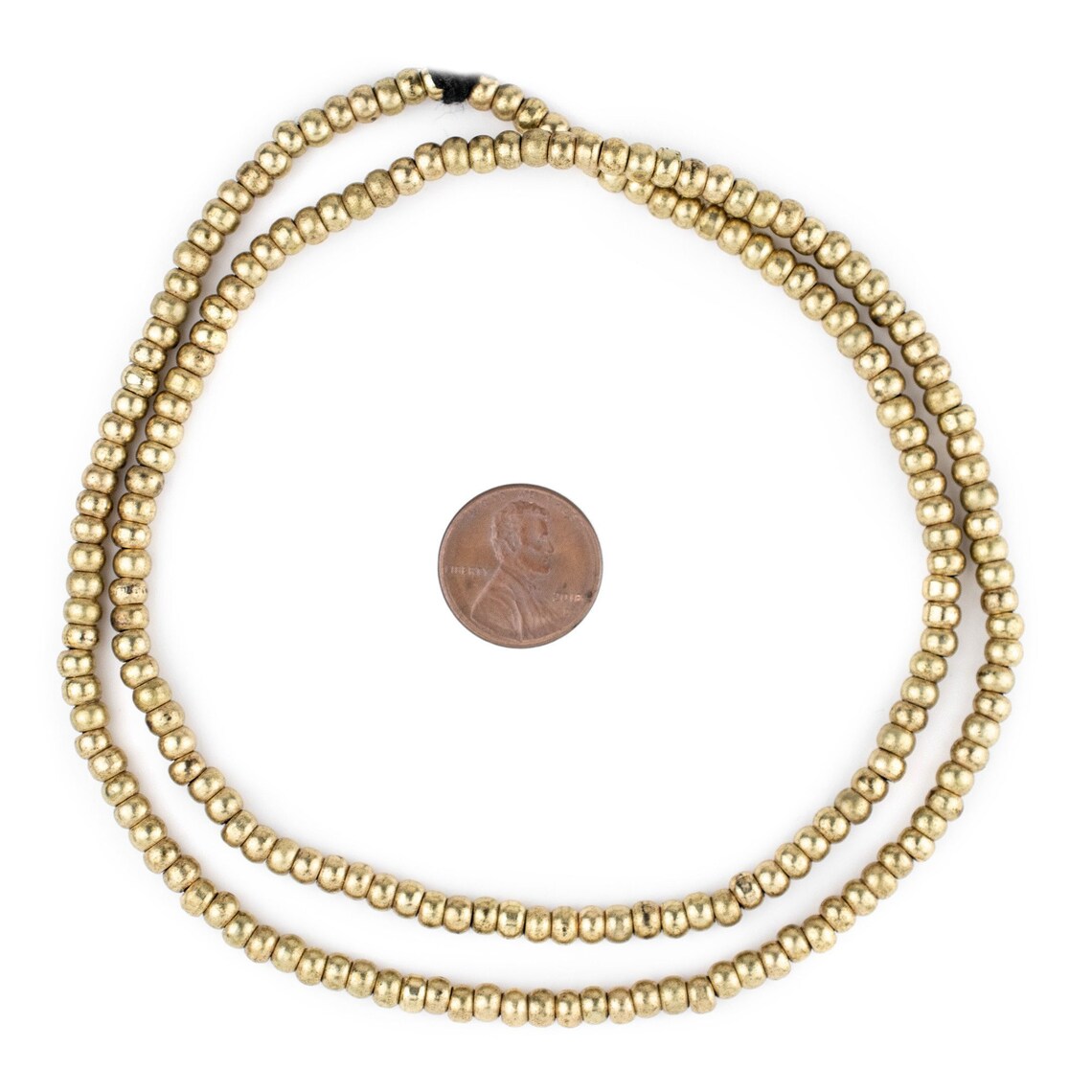 200 Brass Rondelle Beads 4mm: Ethnic Metal Beads Metal Spacer - Etsy