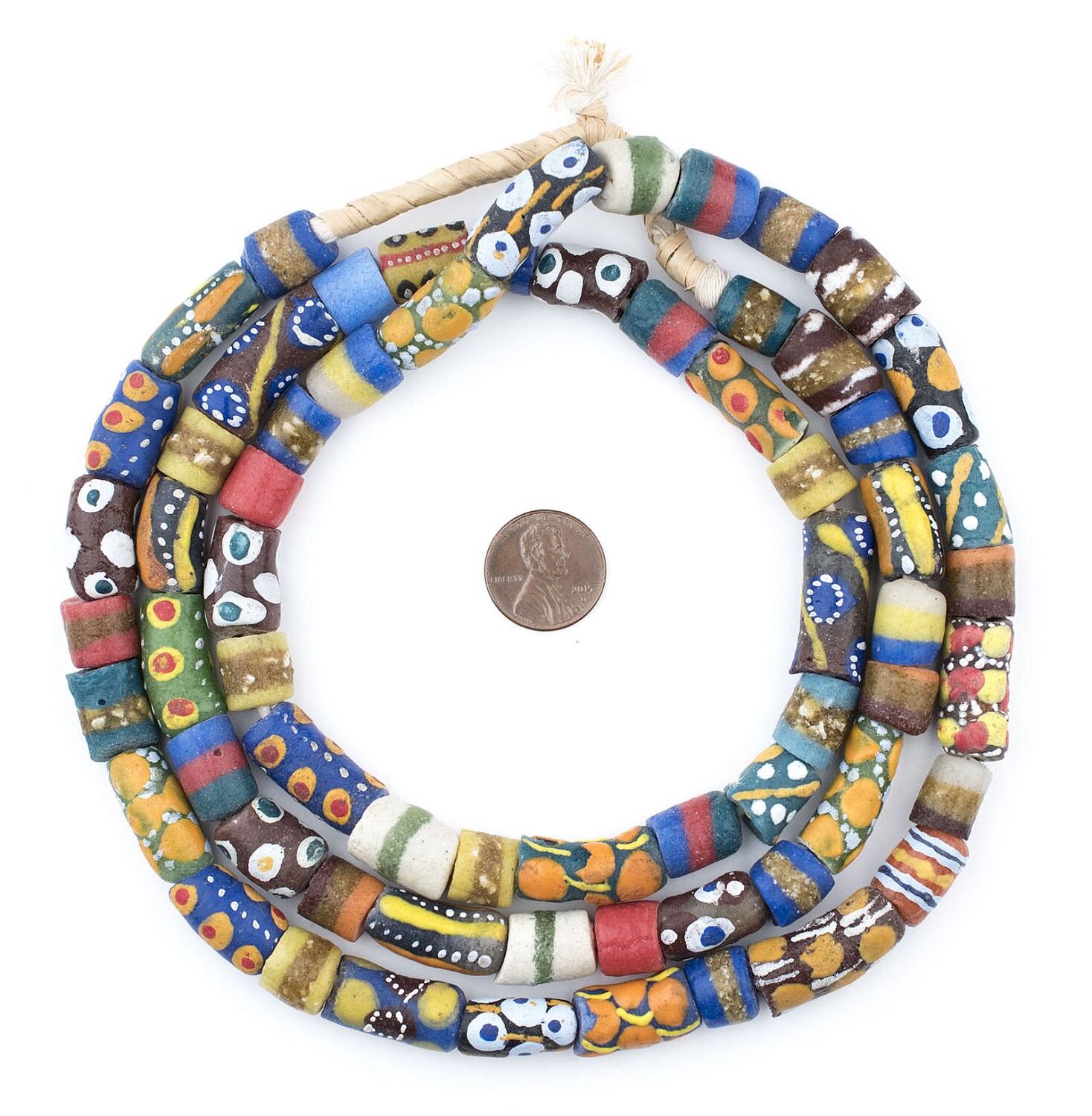 52 Krobo Tribal Beads African Powder Glass Beads Ghana - Etsy