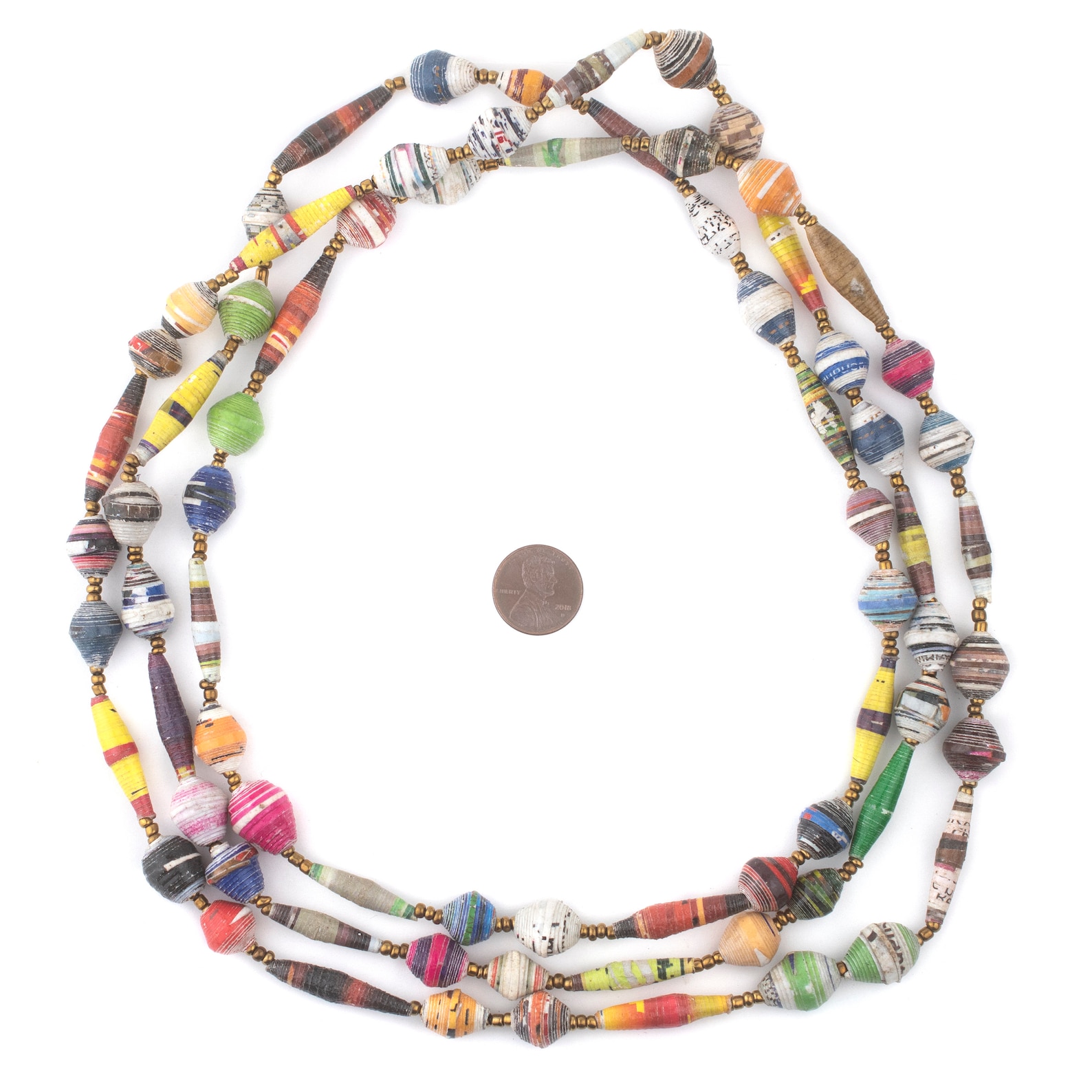 48 Recycled Paper Beads From Uganda - African Paper Beads - Jewelry ...