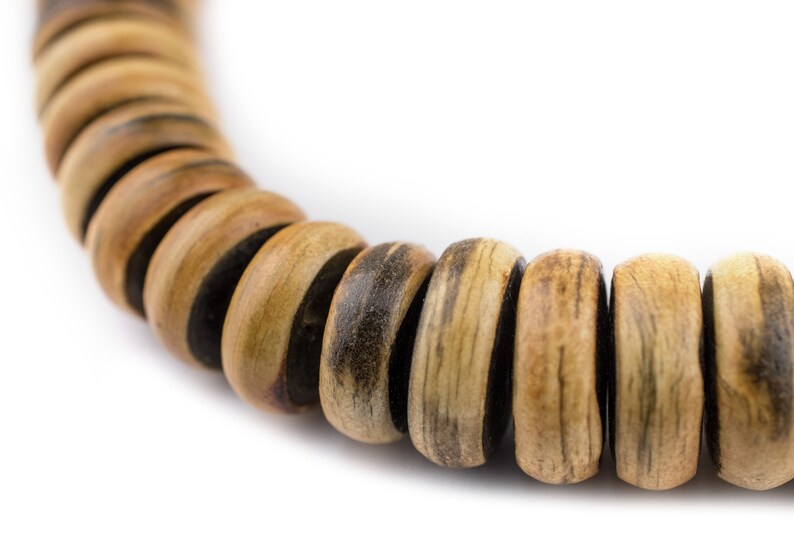 65 Beige Horn Disk Beads: Natural Horn Beads Genuine Horn | Etsy