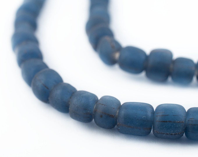 120 Translucent Blue Java Glass Beads: Java Seed Beads Bali Glass Beads ...