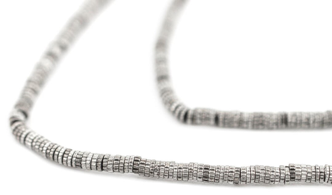 800 Silver Patterned Gear Beads 2mm: Textured Metal Spacer Beads, Sold ...