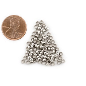 Round Silver Crimps, Sold in Packs of 100, 2mm 2.5mm 3mm 4mm, High ...