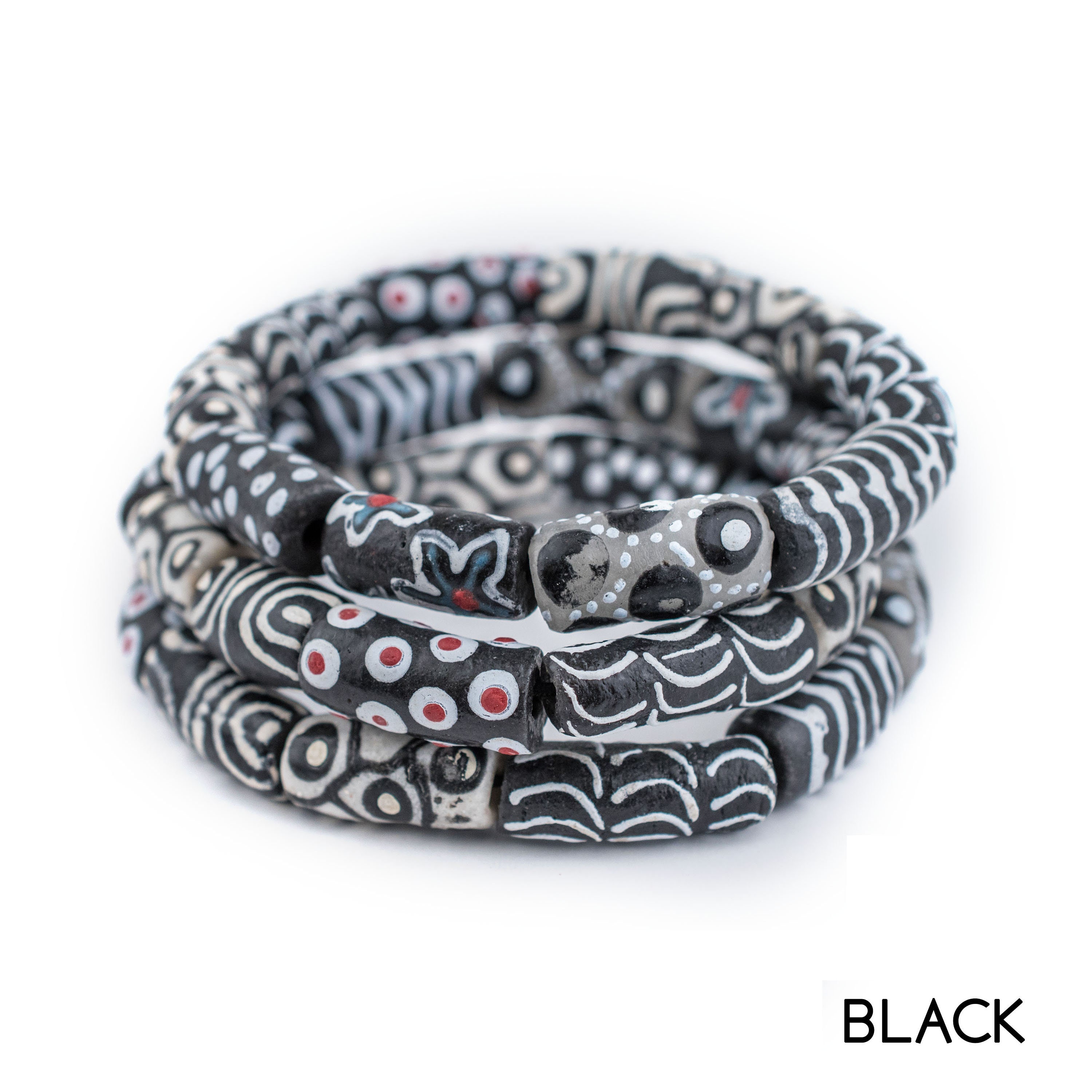 African Bead Bracelet Choose Your Color Handmade Stackable Etsy Uk
