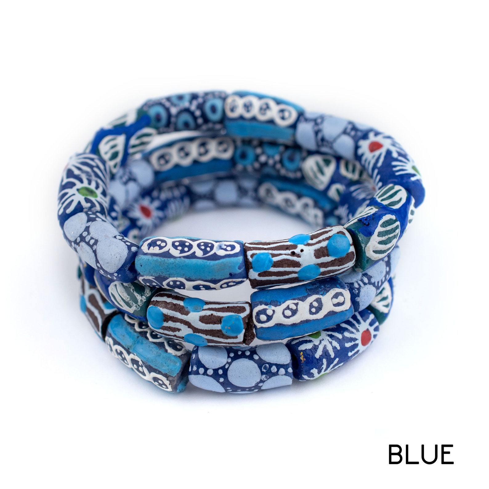 African Bead Bracelet Choose Your Color Handmade Stackable Etsy
