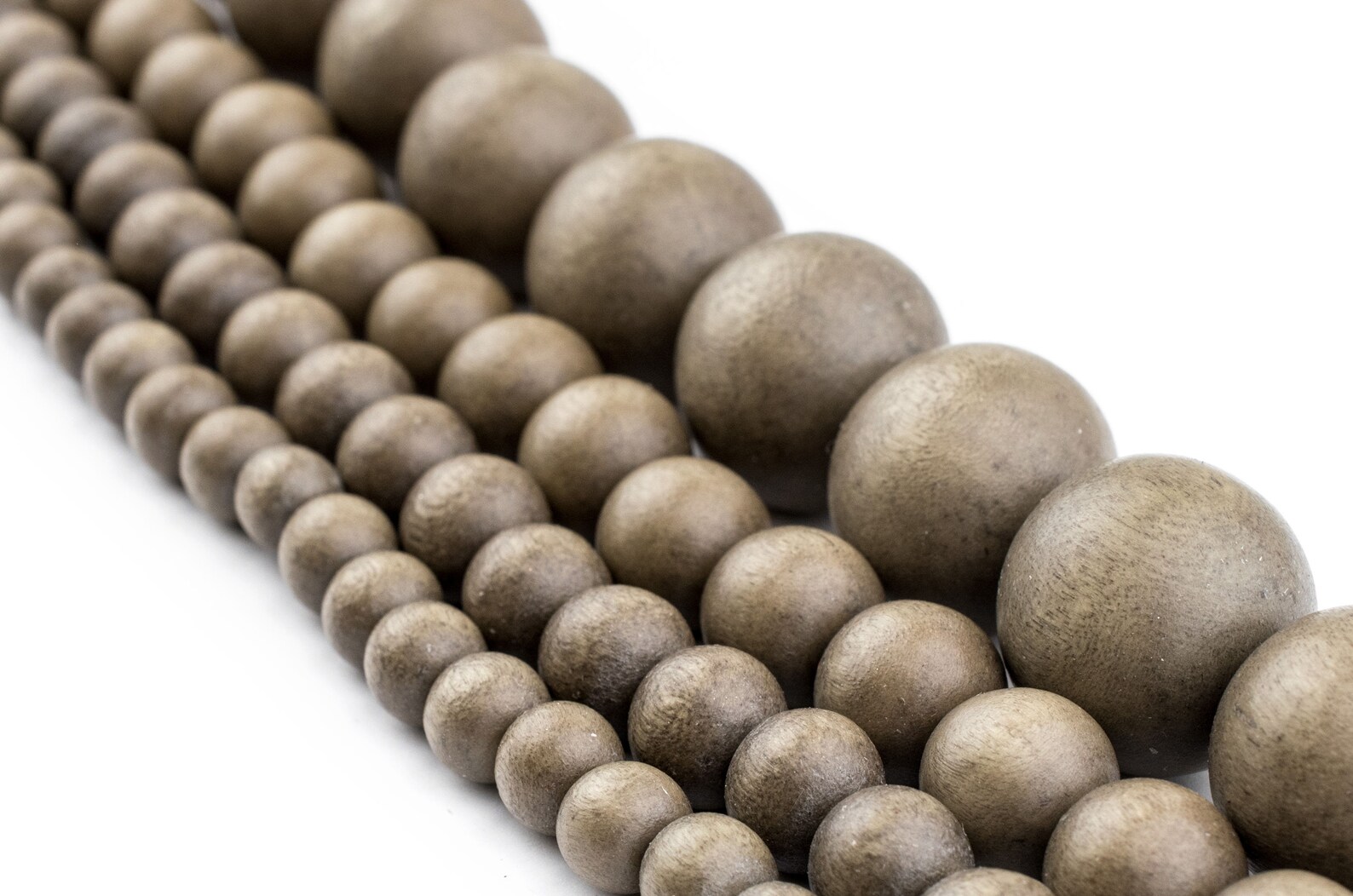 Brown Wood Beads: Natural Round Wooden 6mm 8mm 10mm 12mm 16mm 20mm Boho ...