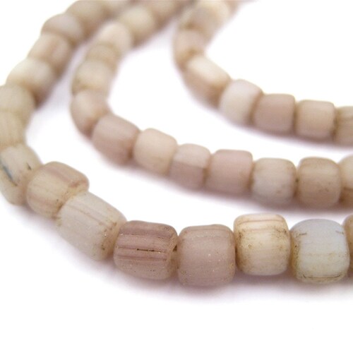 115 Pistachio Green Java Glass Beads: Seed Bali Matte Cylinder - Etsy