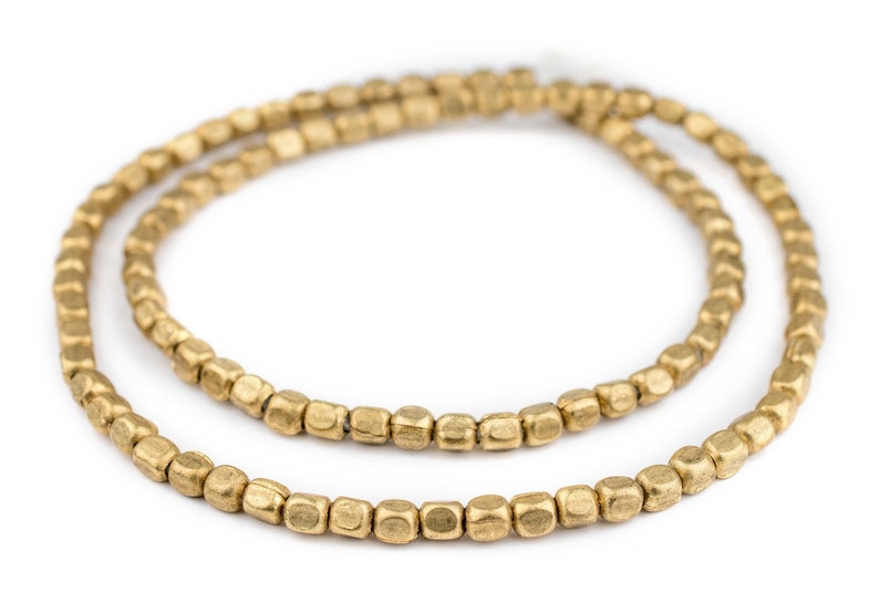 100 Rounded Rectangle Brass Beads 6x5mm: Metal Spacer Beads - Etsy