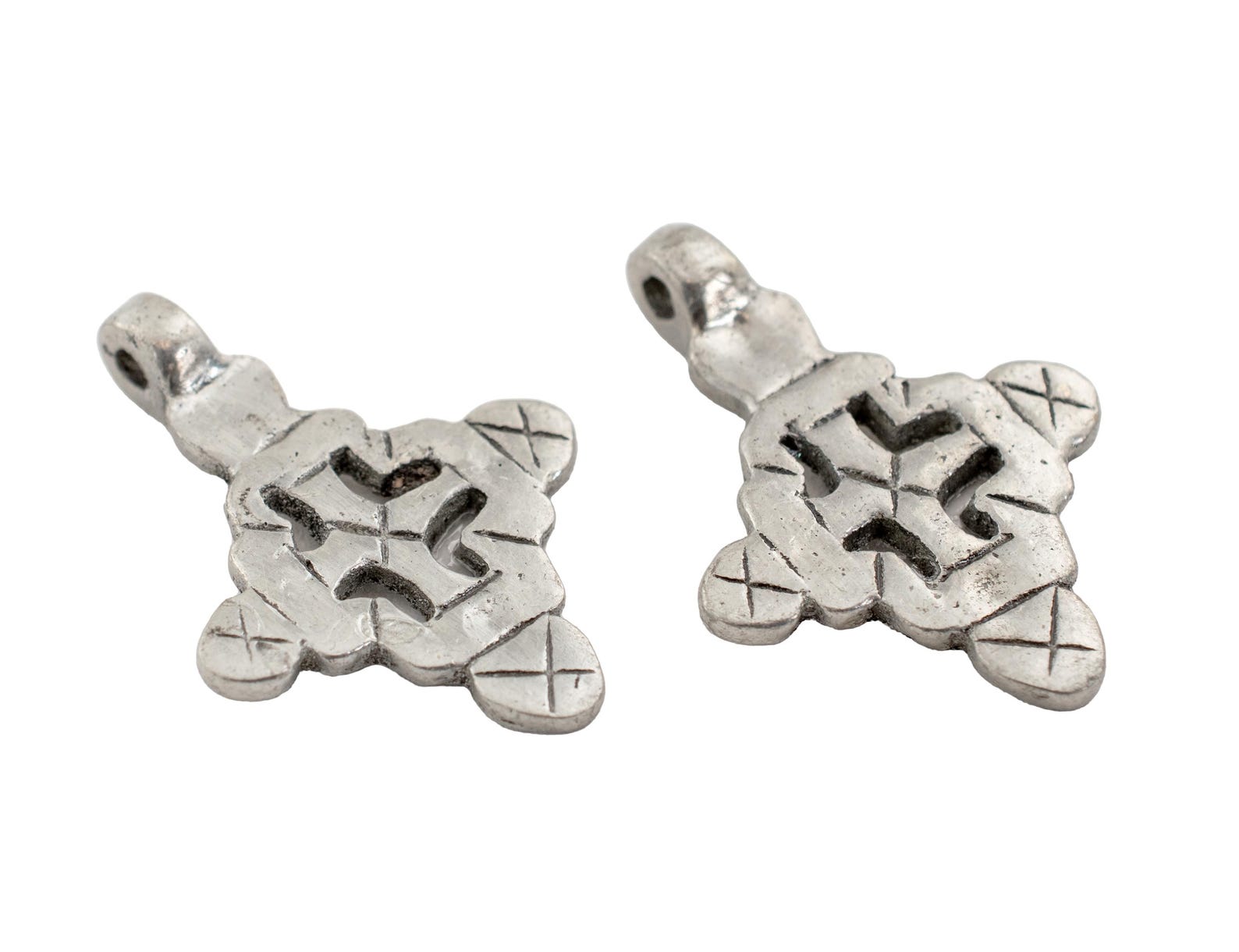 Ethiopian Coptic Cross Small - African Pendant - Silver Cross Pendant ...