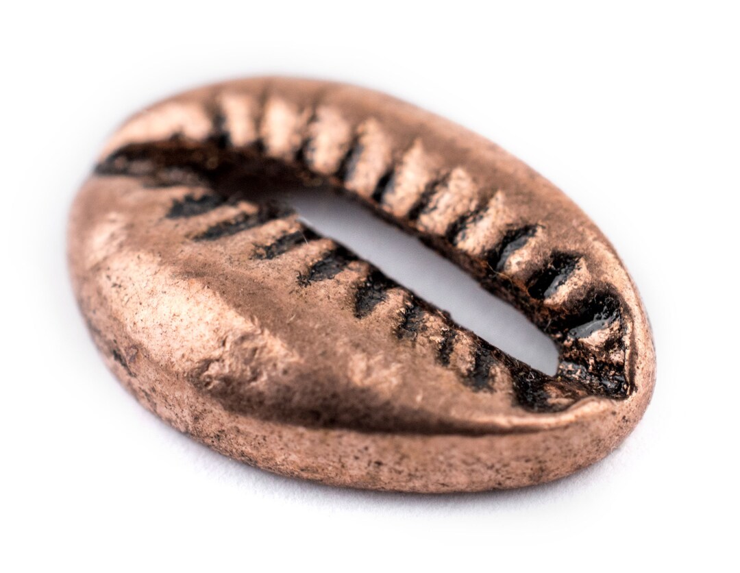5 Antiqued Copper Cowrie Shell Beads: Antique Style Copper Copper ...