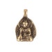 Antiqued Brass Buddha Pendant 16x25mm: Handmade Tibetan Buddhist ...