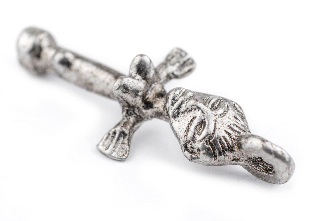 Silver Ashanti Fertility Doll Pendant: Silver Ashanti Beads Ethnic ...