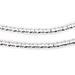 95 Silver Beveled Barrel Beads - 5mm Metal Beads Spacers Jewelry Design ...