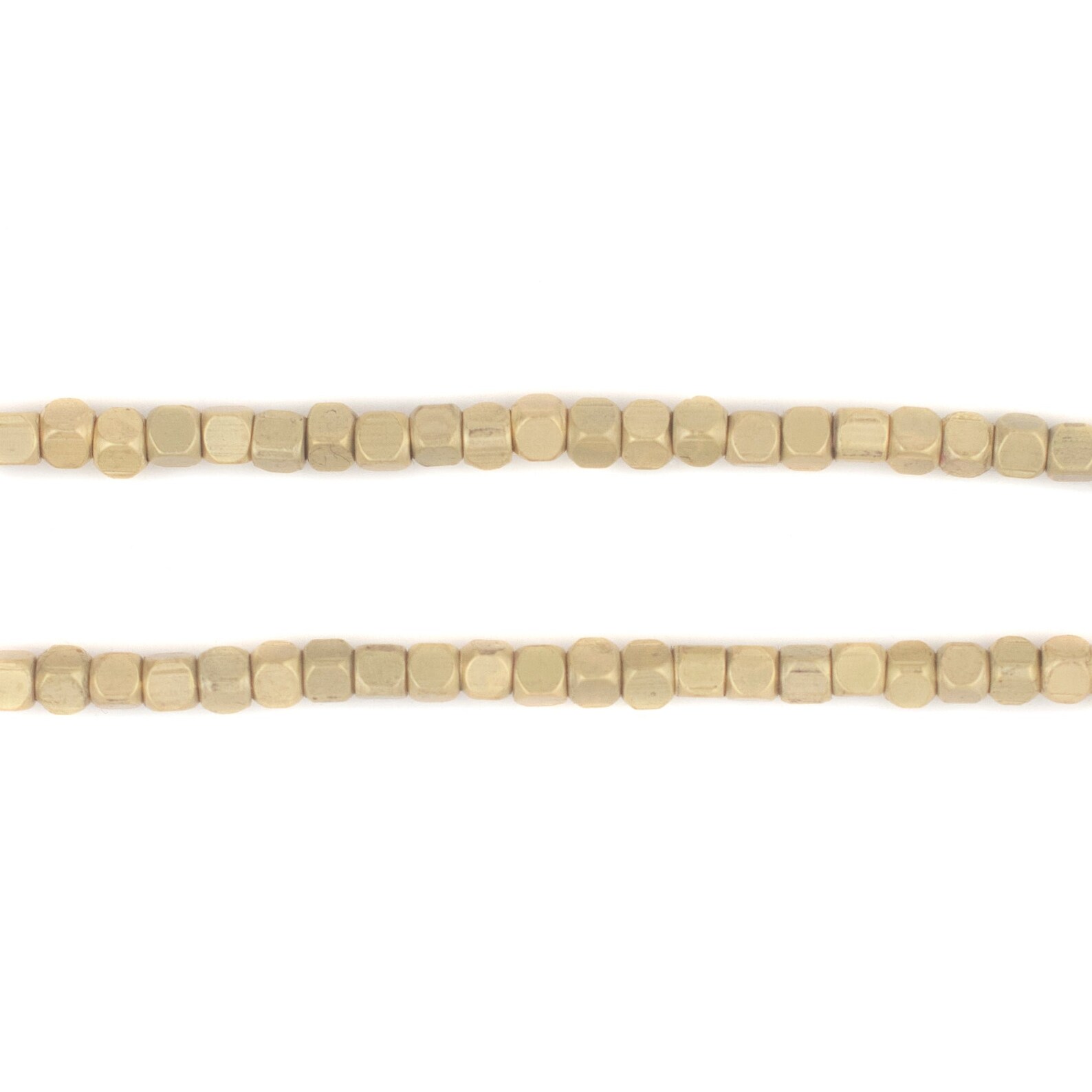 200 Rounded Matte Brass Cube Beads 3mm: Small Rounded Spacer - Etsy