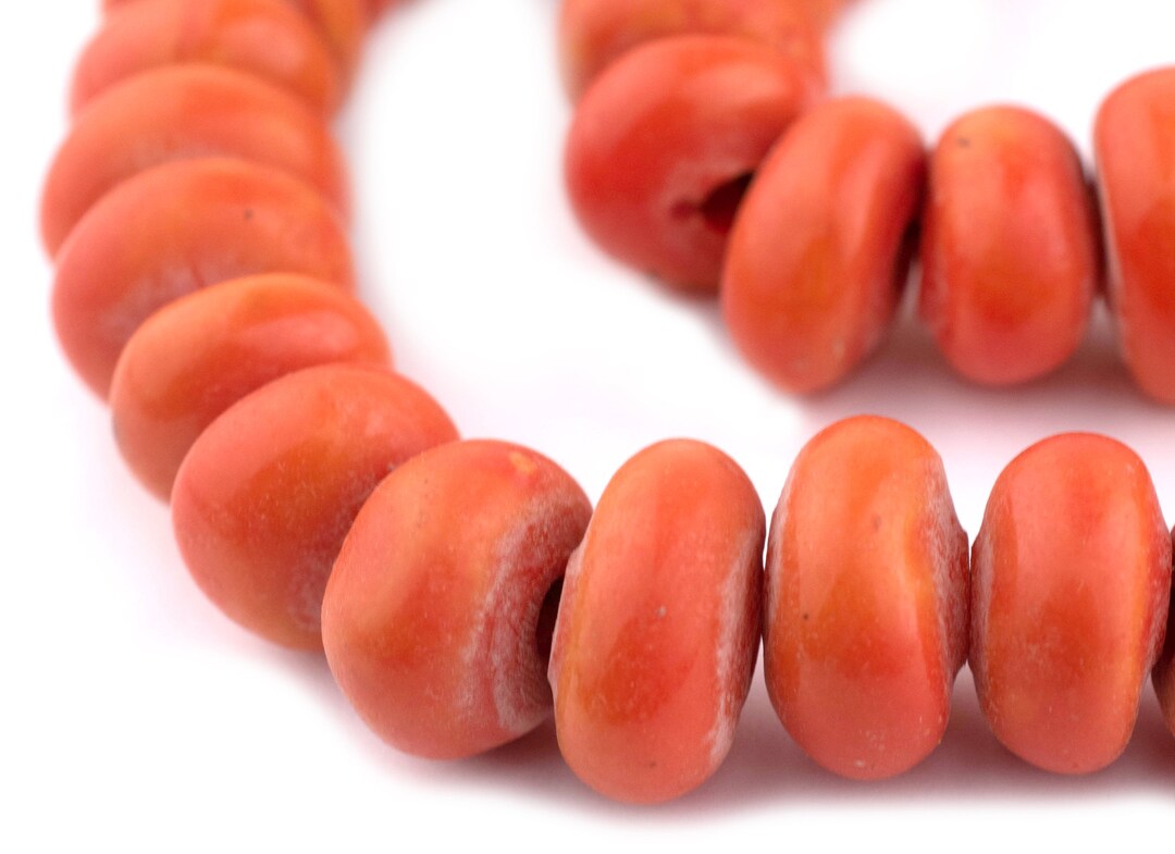 50 Round Moroccan Mango Resin Beads African Resin Beads Jewelry Making ...