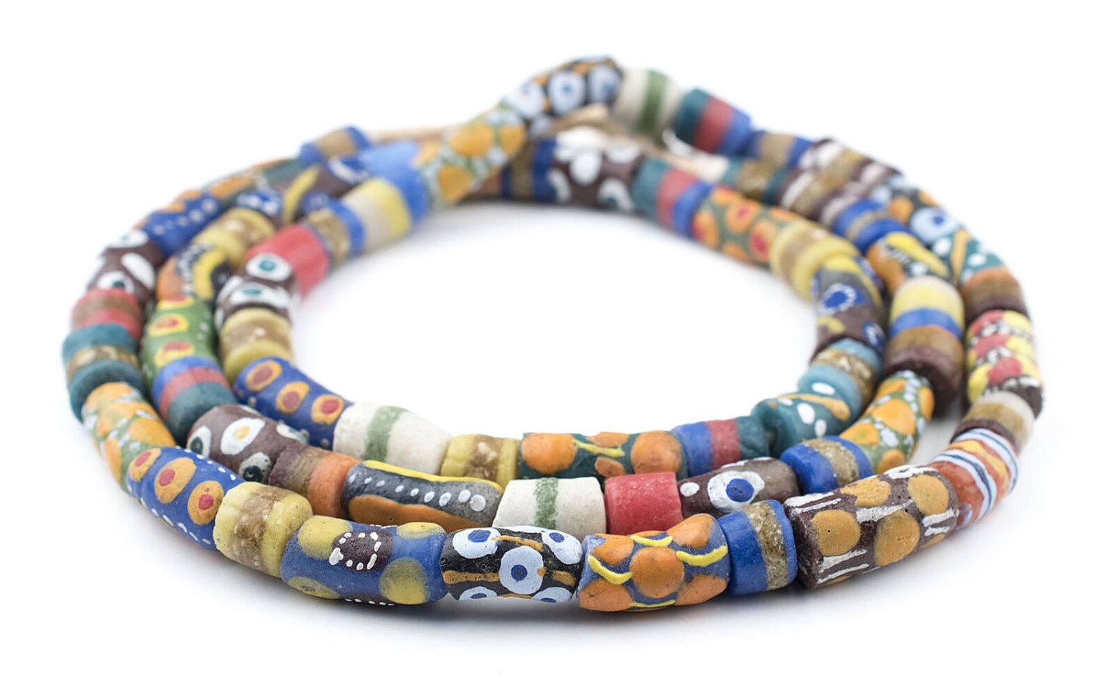 52 Krobo Tribal Beads African Powder Glass Beads Ghana - Etsy