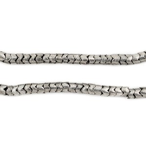 240 Silver Interlocking Snake Beads 4.5mm: Metal Spacer Beads Shaped ...