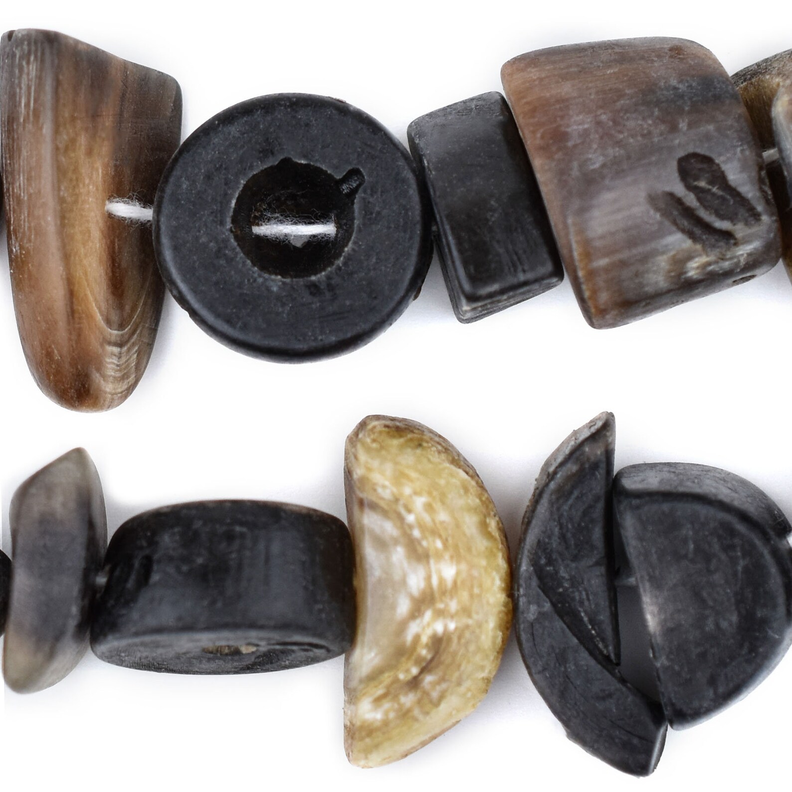 20 Natural Horn Chunk Beads: Natural Horn Beads Genuine Horn Beads ...