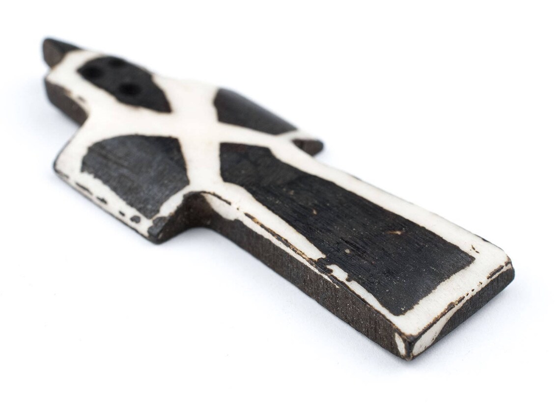 Batik Bone Cross Pendant: Batik Bone Pendant African Bone | Etsy