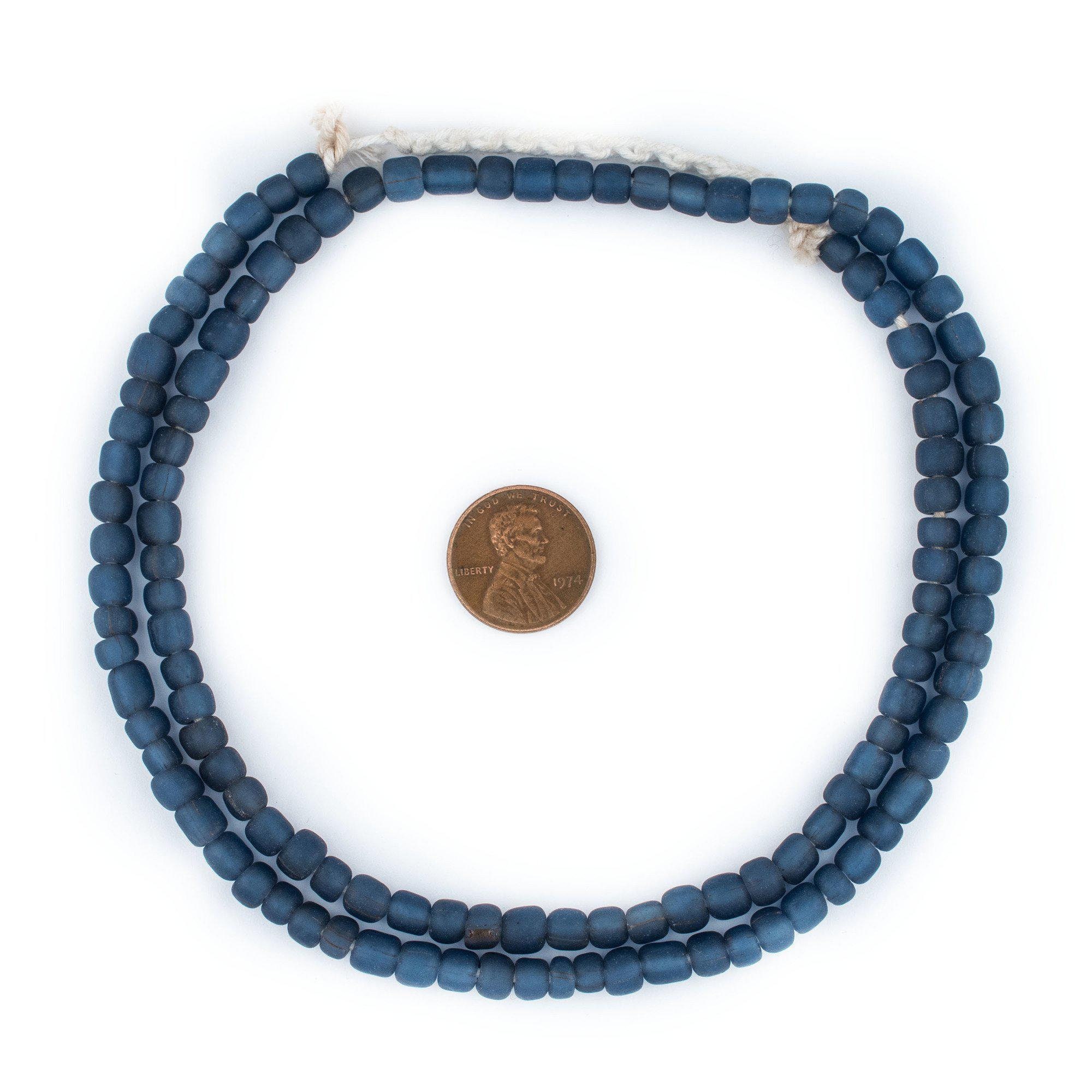 120 Translucent Blue Java Glass Beads: Java Seed Beads Bali | Etsy