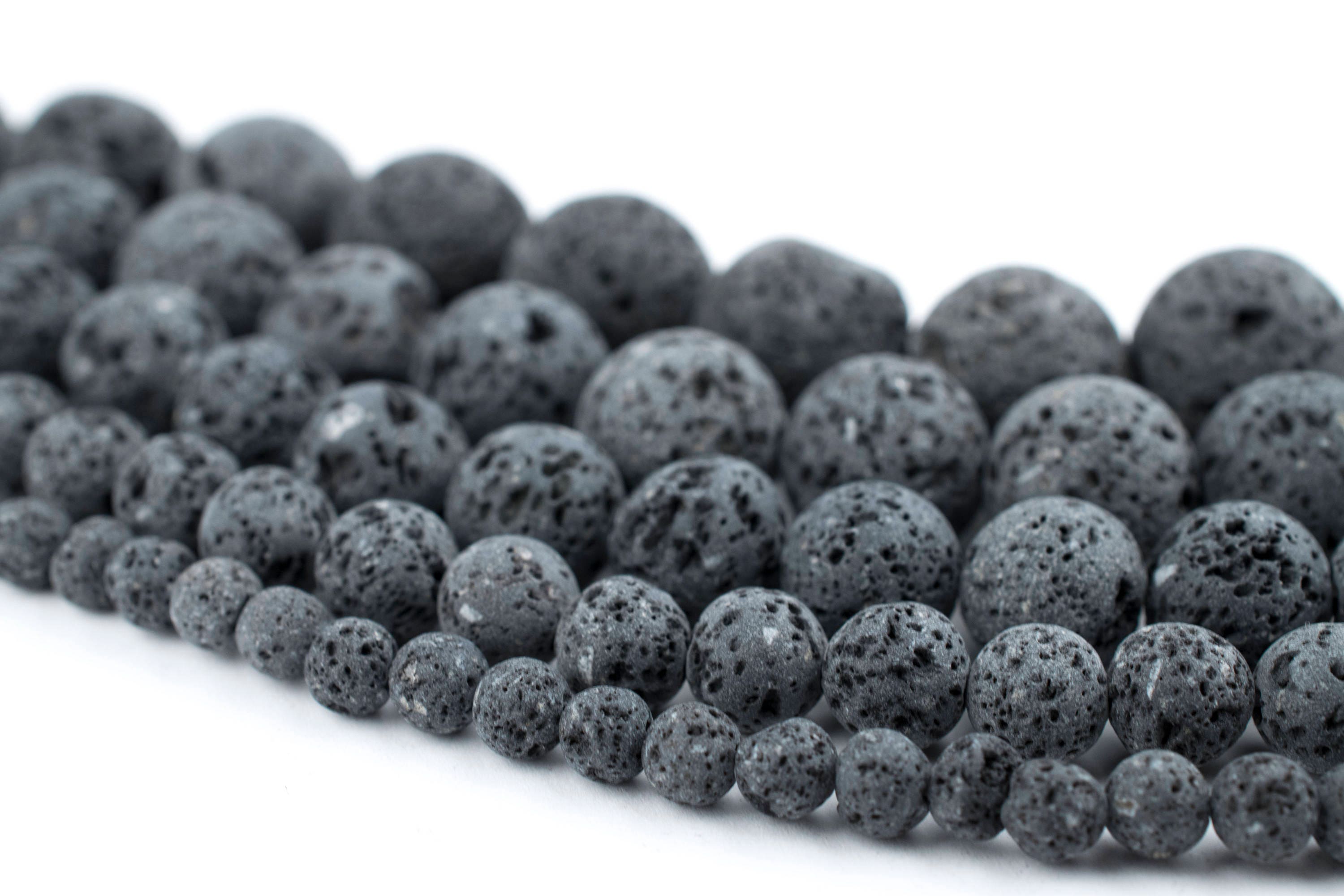 Volcanic Stone Beads: Natural Lava Beads 4mm 6mm 8mm 10mm 12mm | Etsy