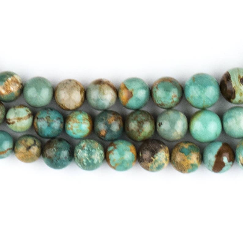 65 Graduated Round Turquoise Beads: Turquoise Gemstone - Etsy