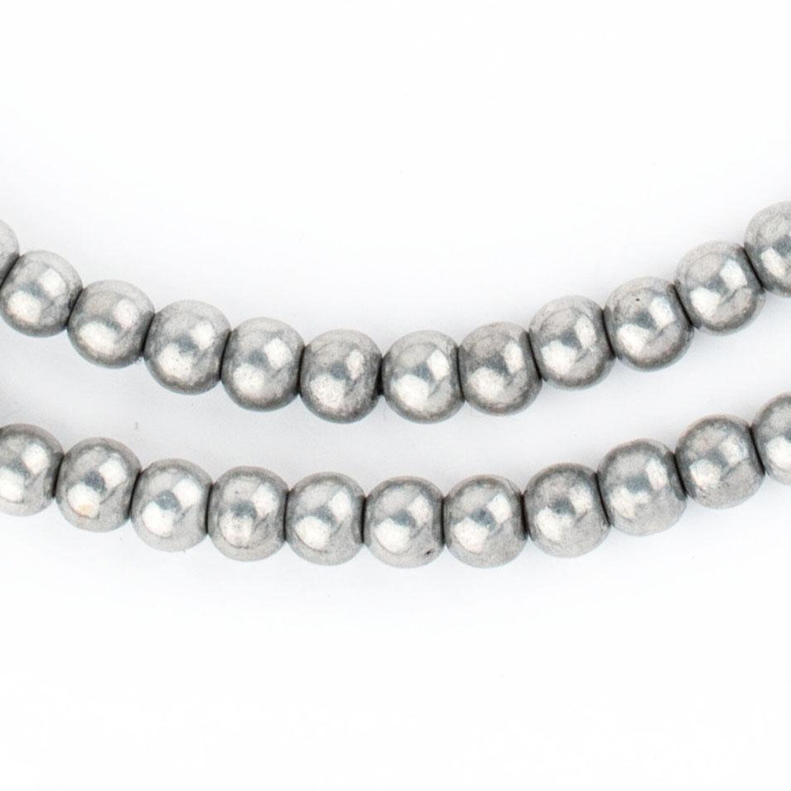 75 Silver Round Sphere Beads 6mm: Metal Spacer Beads Ethnic - Etsy