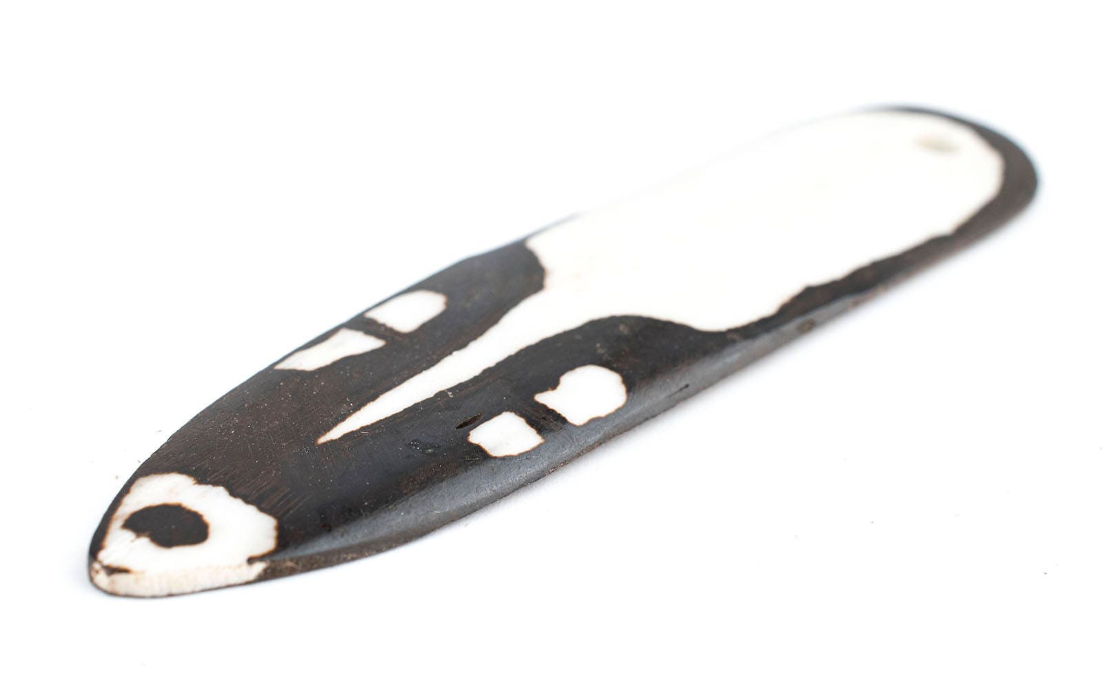 Kenyan Batik Bone Pendant Elongated African Mask African - Etsy