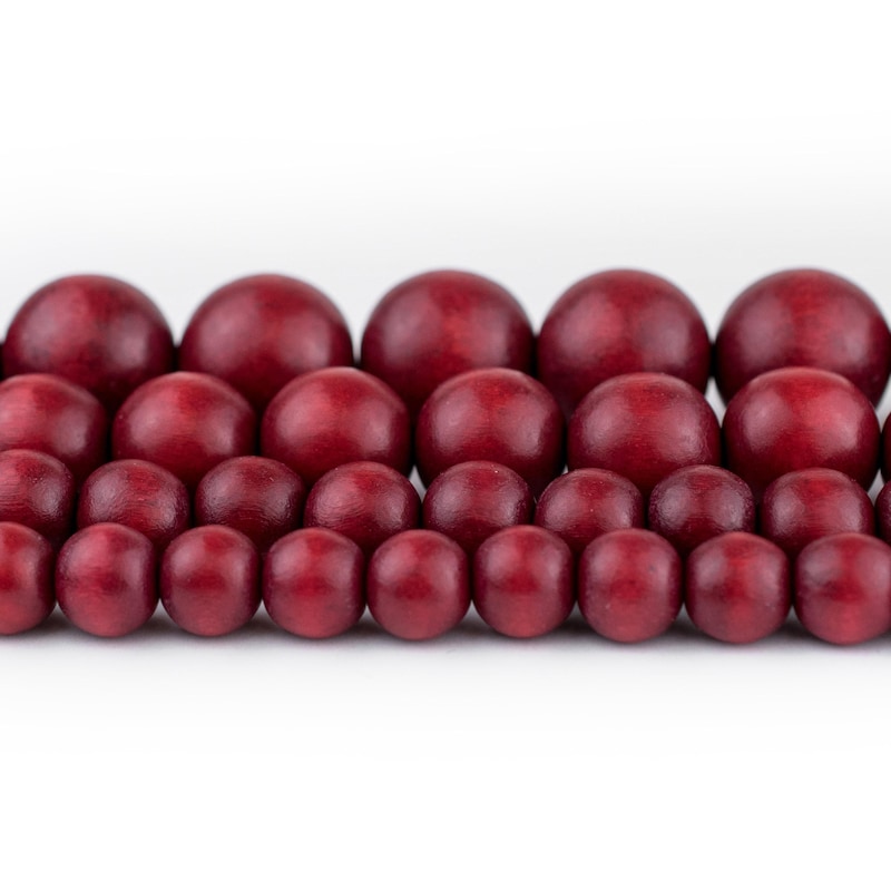 Extra Large Beads Red - Etsy UK