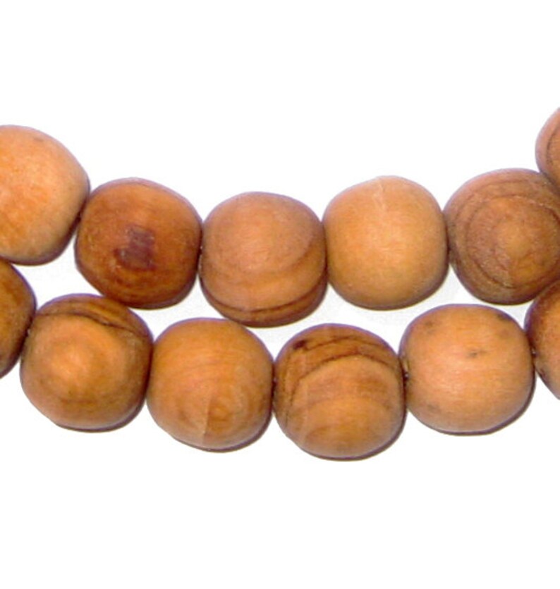50 Round Olive Wood Beads from Bethlehem 12mm African Wood | Etsy