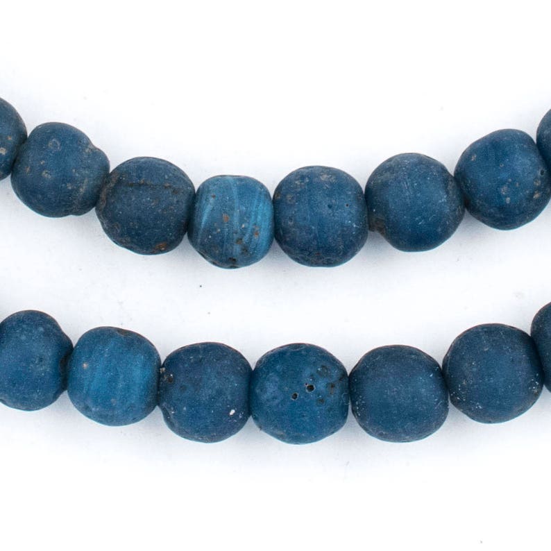 65 Opaque Teal Ancient Style Java Glass Beads: Matte Glass Beads ...
