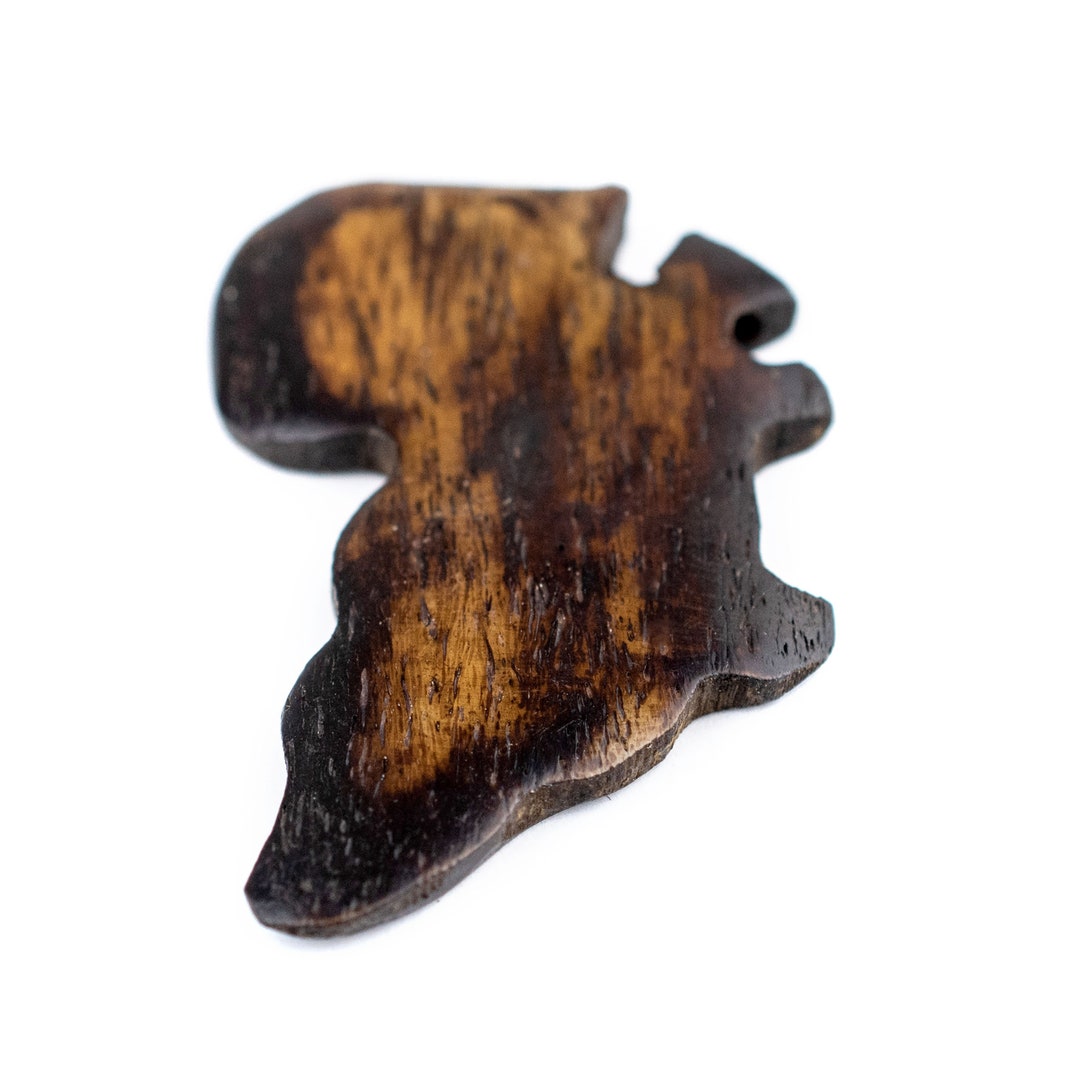Africa Pendant - African Continent - Batik Bone Pendant - African Bone ...