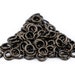 Round Black Jump Rings: 18 Gauge Open Split, Choose 4mm 6mm 8mm 10mm ...