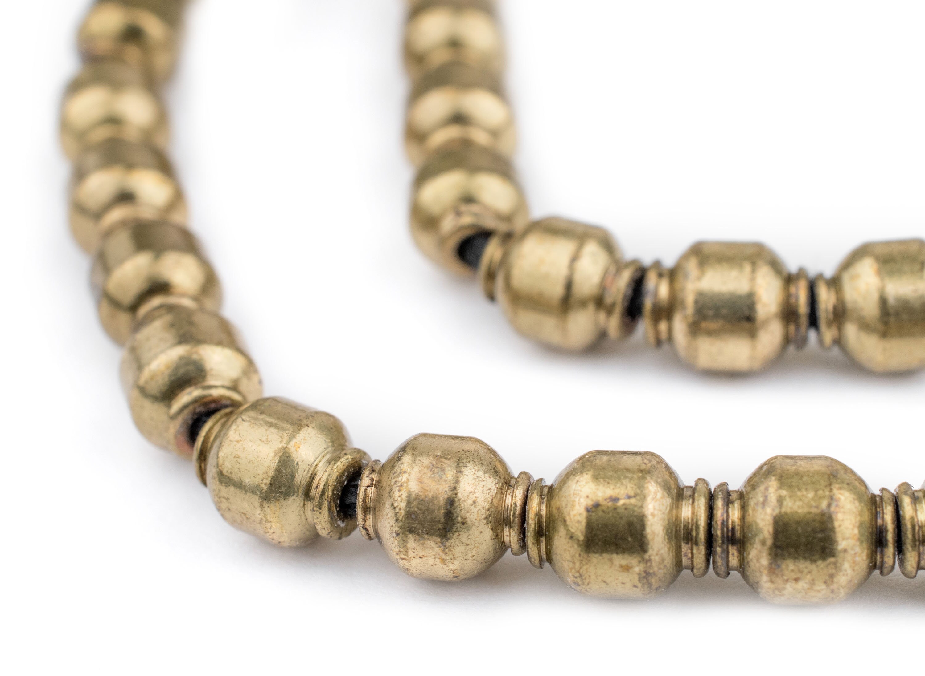 45 Polished Brass Prayer Beads Polished Brass Beads | Etsy