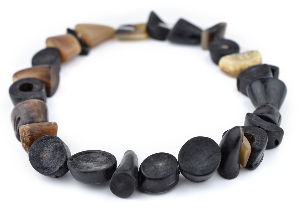20 Natural Horn Chunk Beads: Natural Horn Beads Genuine Horn Beads ...