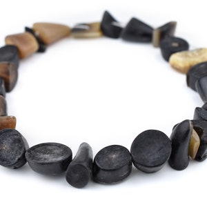 20 Natural Horn Chunk Beads: Natural Horn Beads Genuine Horn Beads ...