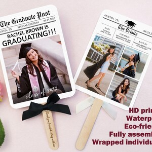 Custom Graduation Ceremony Photo Fans/personalized Graduation Hand Fans ...