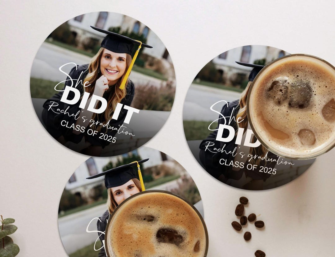 Custom Graduation Coasters With Photo/personalized Graduation ...