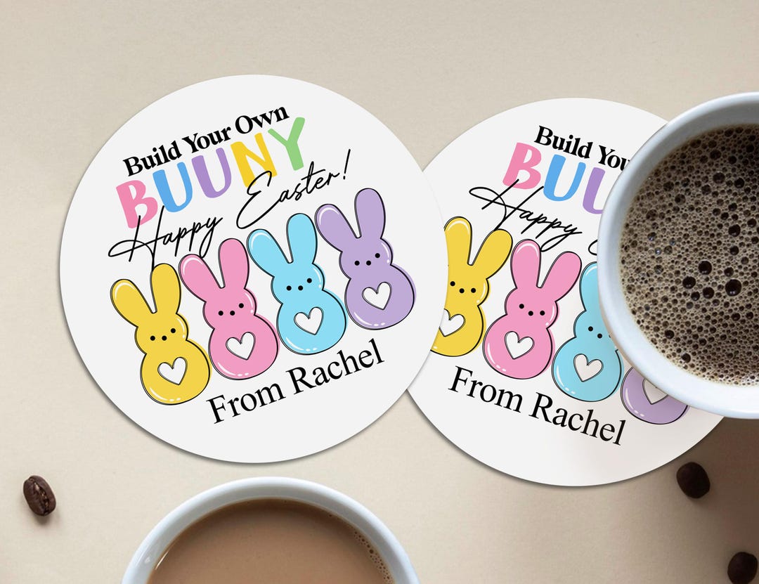 Build Your Own Bunny, Easter Drink Coaster, Spring Coasters, Easter ...