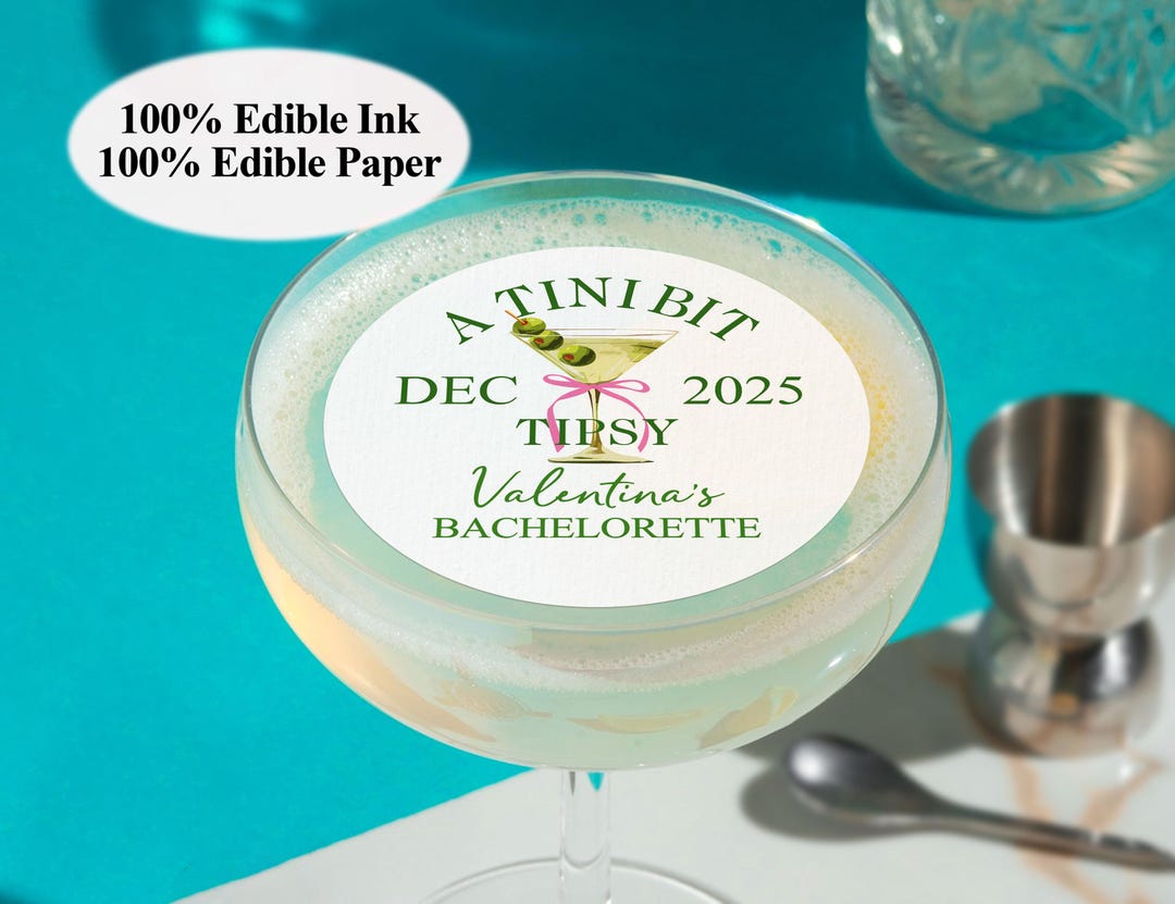 A Tini Bit Older Cake Toppers With Name/martini Theme Birthday Party/a ...