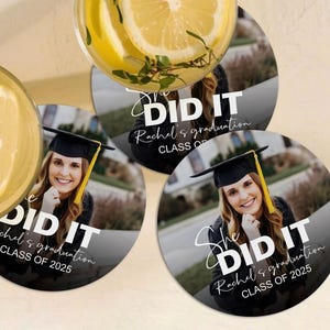 Custom Graduation Coasters With Photo/personalized Graduation ...