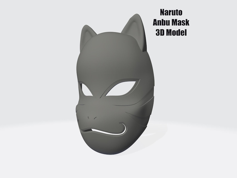 Kakashi Anbu Mask Anime Naruto 3D Print STL Model for Cosplay Costume ...