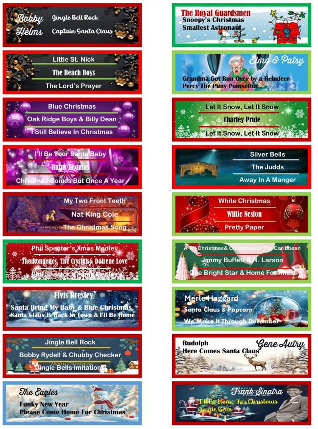 Jukebox Customized Title Strips - Etsy