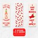 Hot and Spicy Printable Bookmarks, Spicy Themed DIY Bookmarks, Hot ...
